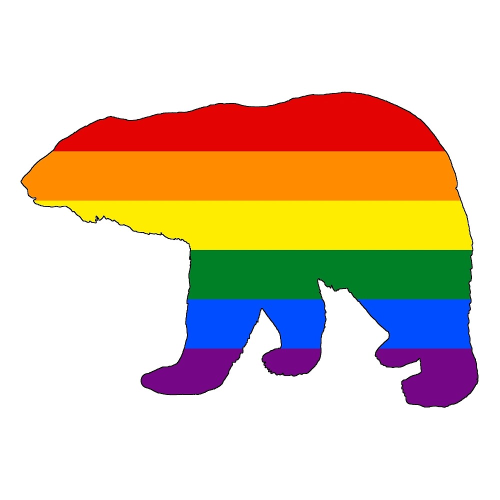 "Rainbow Polar Bear" by DelirusFurittus | Redbubble