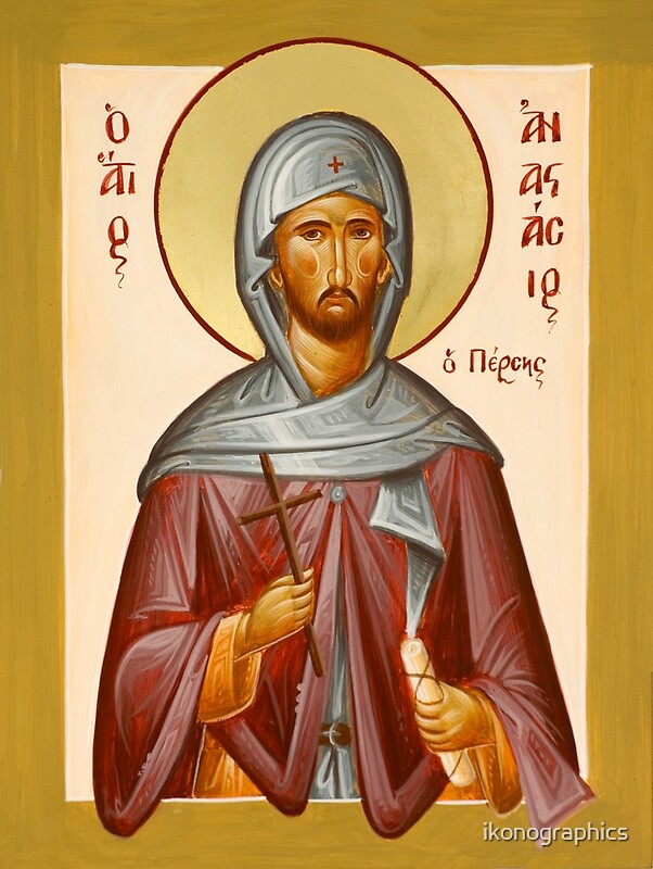 "St Anastasios the Persian" by ikonographics | Redbubble