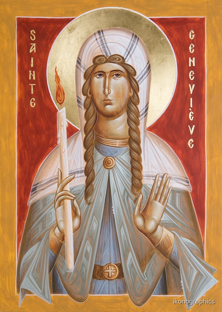« Sainte Geneviève de Paris » par ikonographics | Redbubble