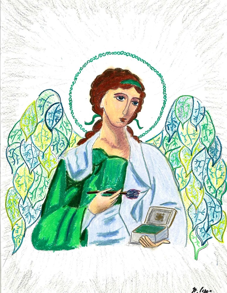 "Holy Archangel Raphael" by Mary Pezzulo | Redbubble