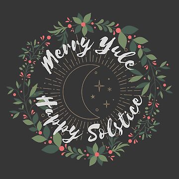 "Merry Yule Happy Solstice " Poster for Sale by ShopBlueBalloon | Redbubble
