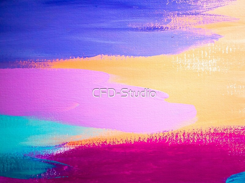 "Summer Sunset Abstract Art" by CFD-Studio | Redbubble
