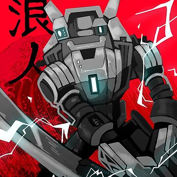"ronin print" Sticker for Sale by sugarflow | Redbubble