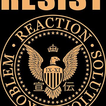 "PROBLEM REACTION SOLUTION (GOLD)" Classic T-Shirt for Sale by ...