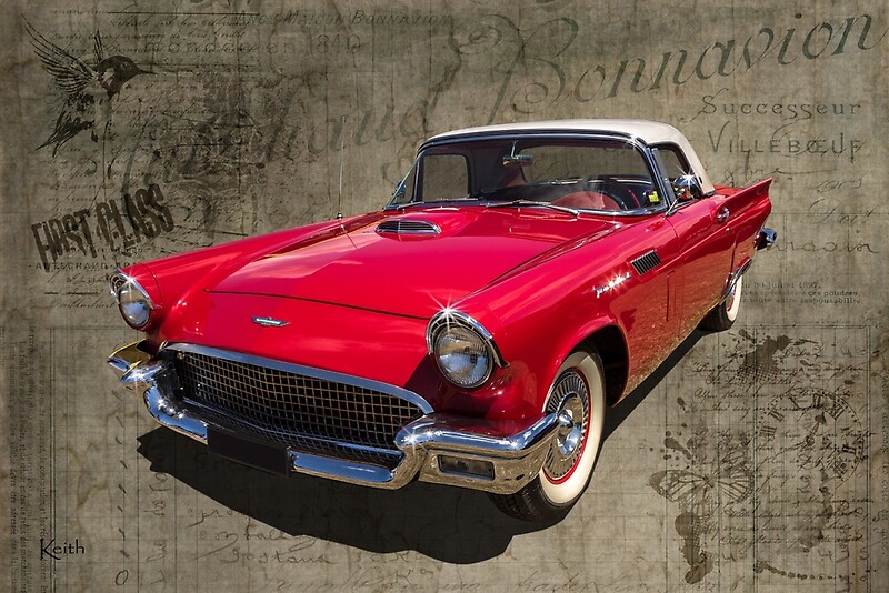 "T-Bird 57" by Hawley Designs | Redbubble