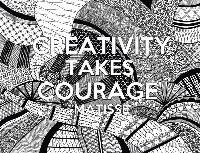 "Zentangle Quote" by Ally Gracie | Redbubble