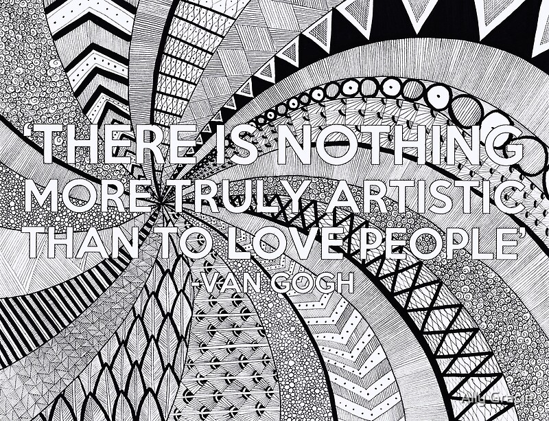 "Zentangle Quote" by Ally Gracie | Redbubble
