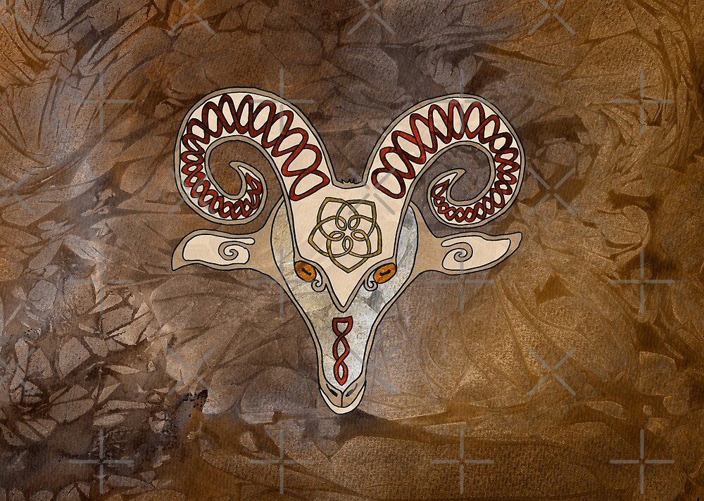 "Celtic Knot Goat" by MotiBlack | Redbubble
