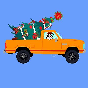 "Off Road Santa Truck" Sticker for Sale by Willyboy16 | Redbubble