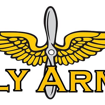 "Fly Army with Prop and Wing" Sticker for Sale by ATO-Store | Redbubble