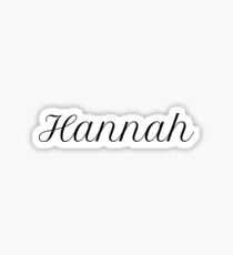 Hannah: Stickers | Redbubble