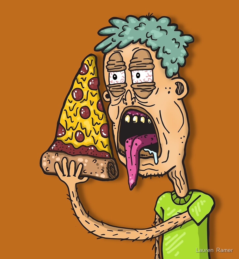 "Pizza Coma" by Lauren Jeanette | Redbubble