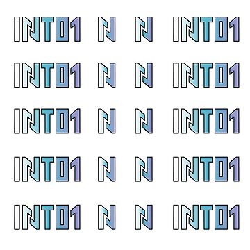 "INTO1 Logo Mini-Stickers - Ziyaolan Stripes I" Sticker for Sale by ...