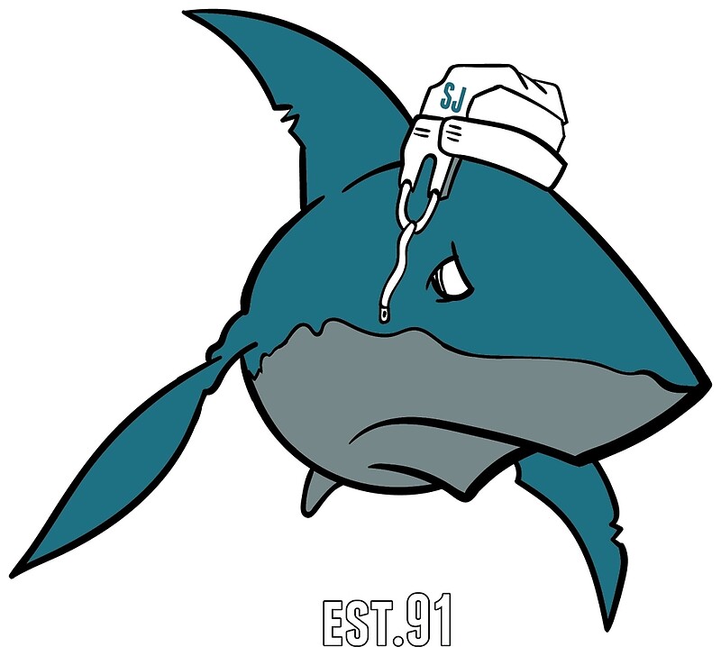 "SJ Sharks EST-91" by SQDesigns | Redbubble