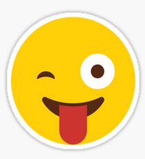 Tongue Emoji: Stickers | Redbubble
