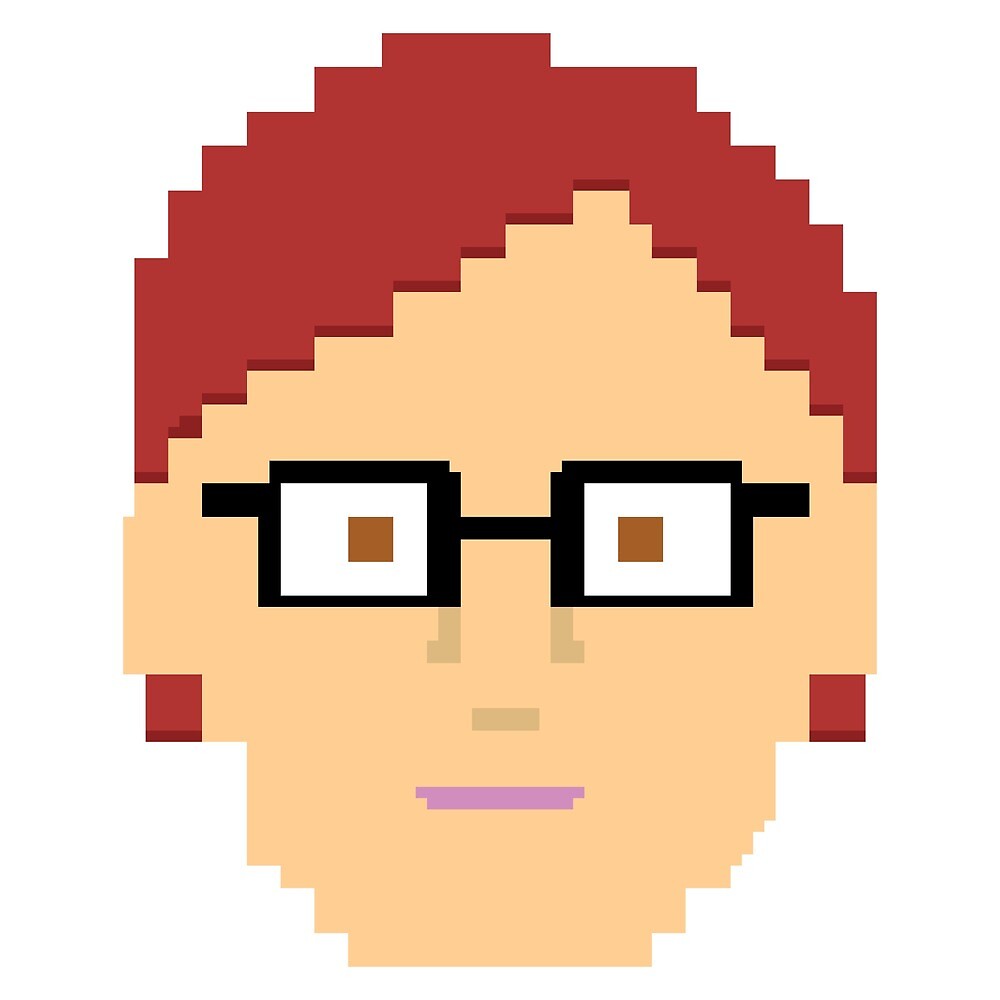 "Ró Pixelface" by PrettyLitleDesk | Redbubble