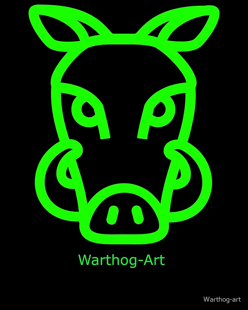 "Warthog Green Logo" by Warthog-art | Redbubble
