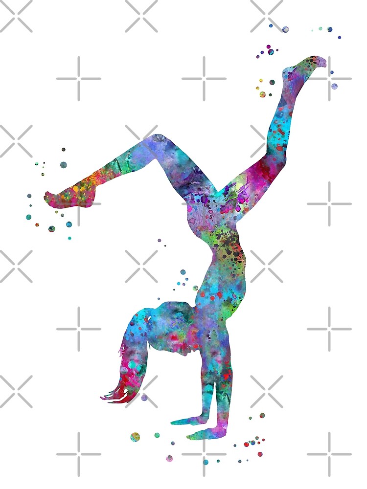 "Hand stand by woman, handstand " by Rosaliartbook | Redbubble