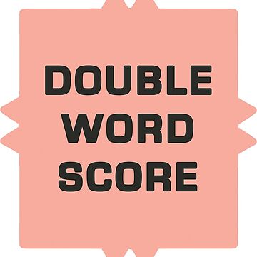 "Double Word Score Scrabble Game Tile" Photographic Print for Sale by ...