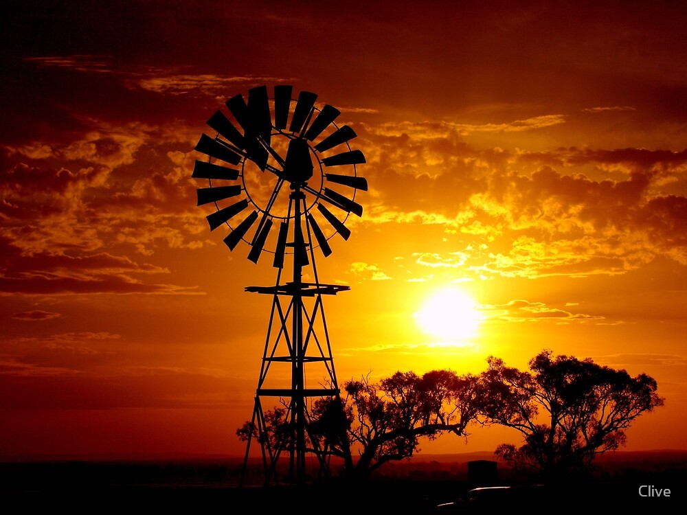 "Rural Sunset" by Clive | Redbubble