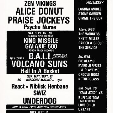 "CBGB 1989 Gig Flyer" Sticker for Sale by jbm67 | Redbubble