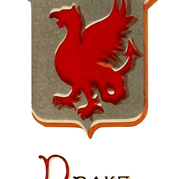 Pegatina for Sale con la obra «Escudo de armas de la familia Drake» de ...