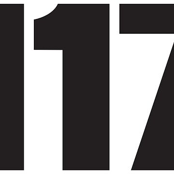 "117 - Black - Clean" Sticker for Sale by ONI-Creative | Redbubble