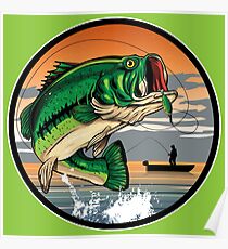 Bass Fishing: Posters | Redbubble