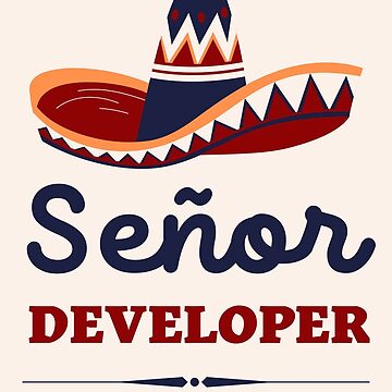 " Senor Developer " Sticker for Sale by trendingatees | Redbubble