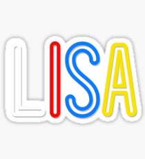Lisa Name Stickers | Redbubble