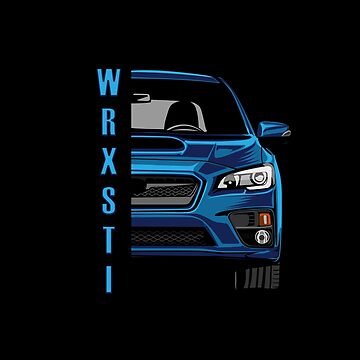 "WRX sti illustration vector art" Sticker for Sale by Rocket Shock ...