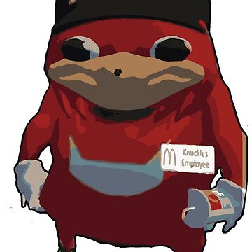 "uganda knuckles fast-food employee" Art Board Print for Sale by ...