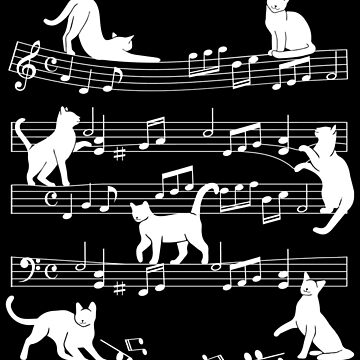 "Musical Cats And Notes" Poster for Sale by DeadBishop | Redbubble