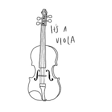 "It’s A Viola " Sticker for Sale by PlainAndLabel | Redbubble