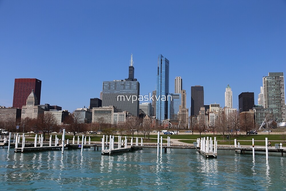 "Chicago lakefront in summer" by mvpaskvan | Redbubble