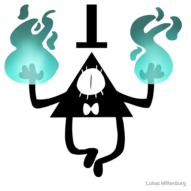 "Bill Cipher Flames" by Lukas Miltenburg | Redbubble