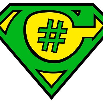 "Super C#" Sticker for Sale by Dizzy1382 | Redbubble