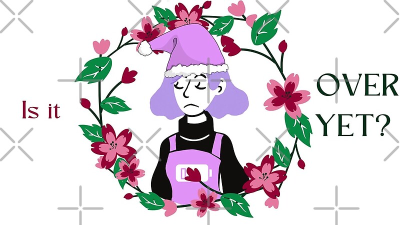 "An Introverts Christmas " by picturesbysofia | Redbubble