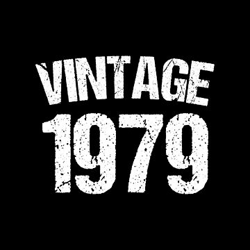 "Vintage 1979" Sticker for Sale by Beinfashion | Redbubble