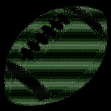 "Americal Football emoji Ascii Art" Art Board Print for Sale by ...