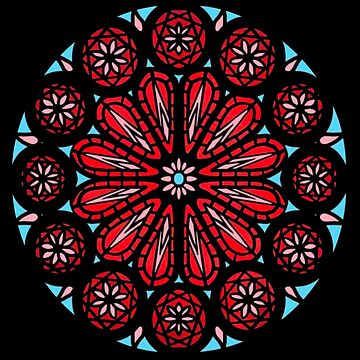 "The OA Inspired Rose Window Design" Sticker for Sale by catalystplanet ...