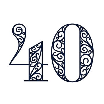 "40 Beautiful Font" Sticker for Sale by trendingatees | Redbubble