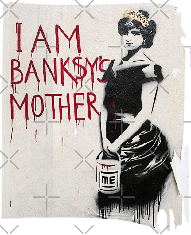 "Banksy's mother, Princess Diana" by Pe4nut00 | Redbubble