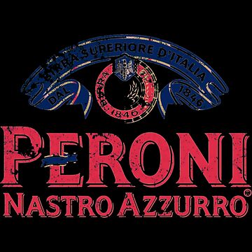 Sticker for Sale mit "Peroni Nastro Azzurro - Italien" von harveywright ...