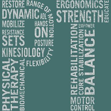 "physical therapy month - Physical Therapist PT Word " Sticker for Sale ...
