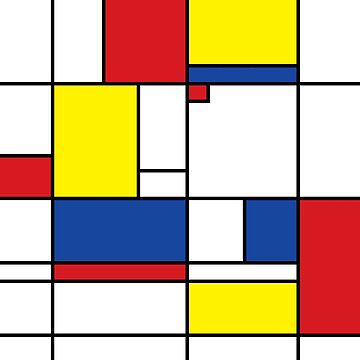 "Mondrian drawing" Poster for Sale by Blondiabshop | Redbubble