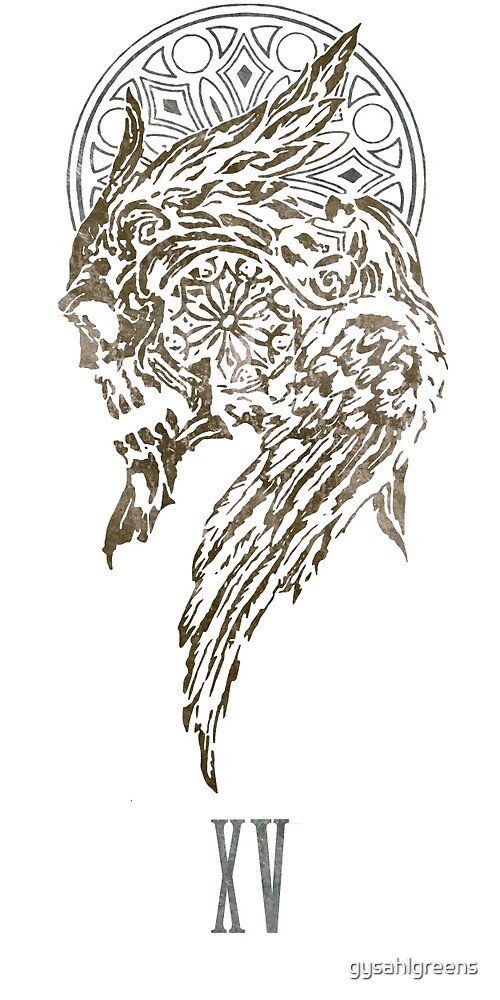 "The Lucian Crest - White BG" by gysahlgreens | Redbubble