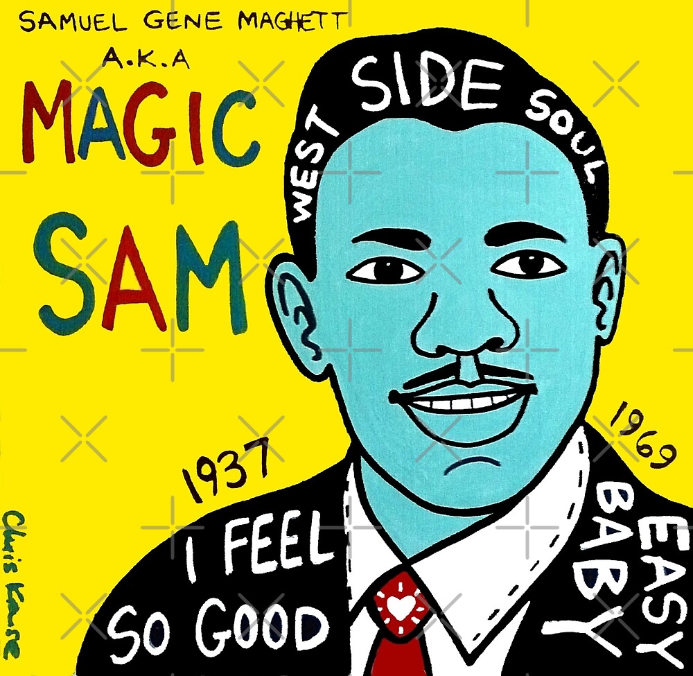 "Magic Sam Blues Folk Art" by krusefolkart | Redbubble