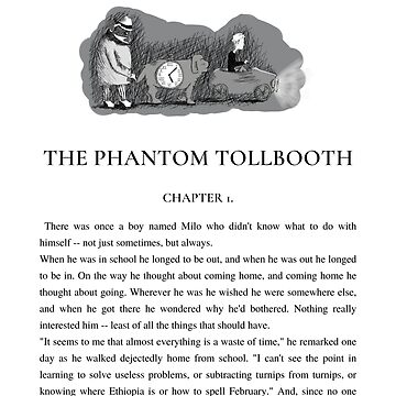 "The Phantom Tollbooth Art, Classic Book Page, Chapter 1, Book Page Art ...