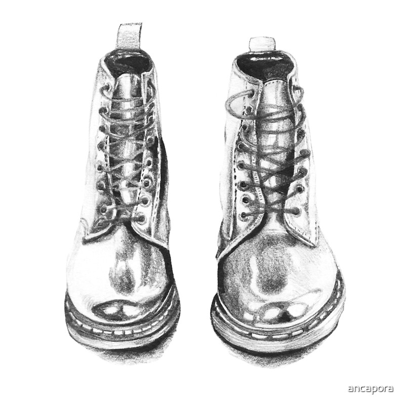 Doc Martens Drawing Posters Redbubble